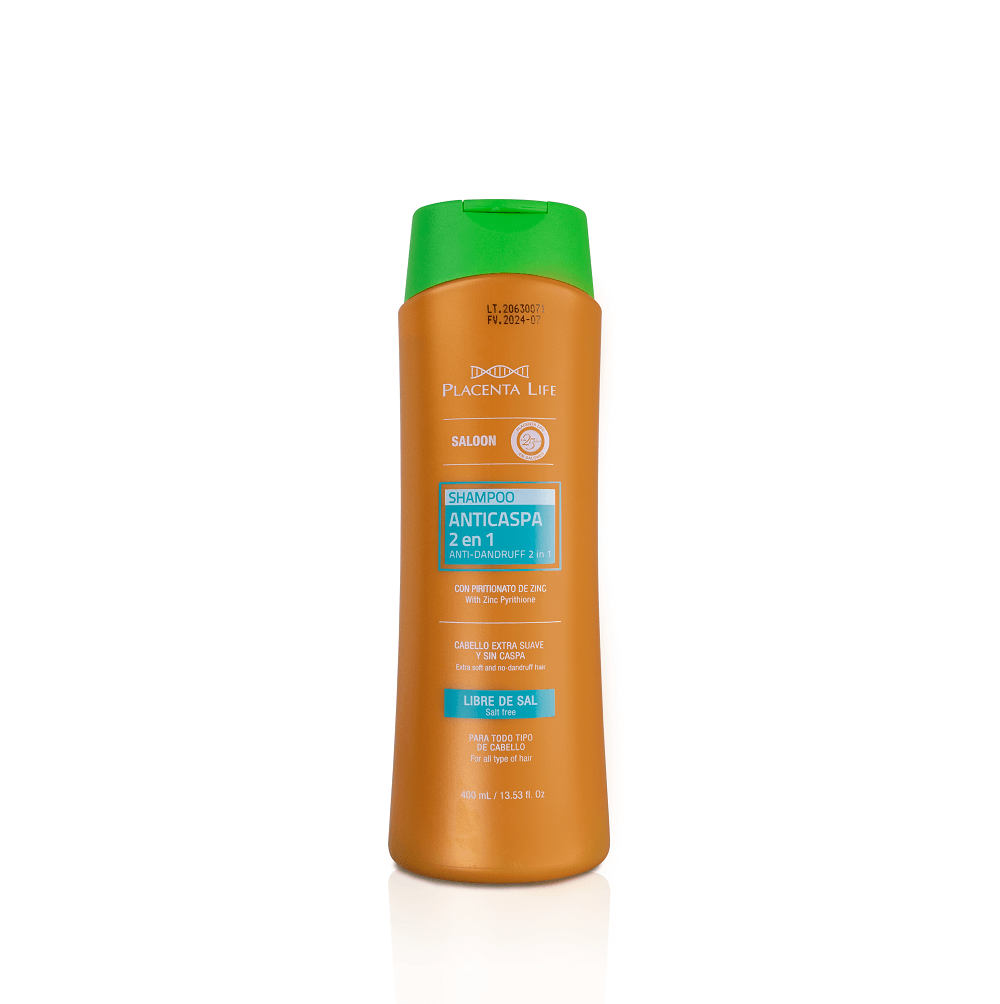 SHAMPOO PLACENTA LIFE SALOON ANTICASPA X400ML – Carlos William